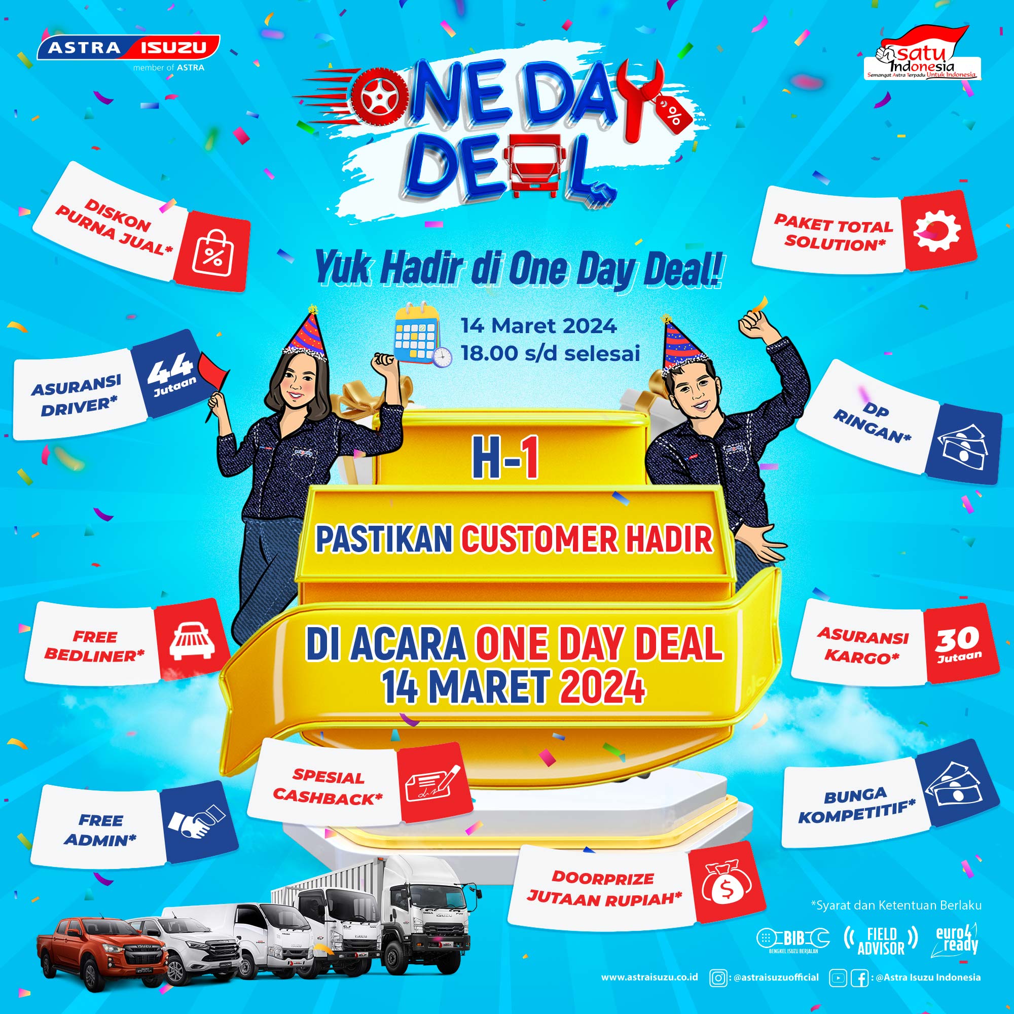 One Day Deal Maret 2024 Astra Isuzu - Astra Isuzu